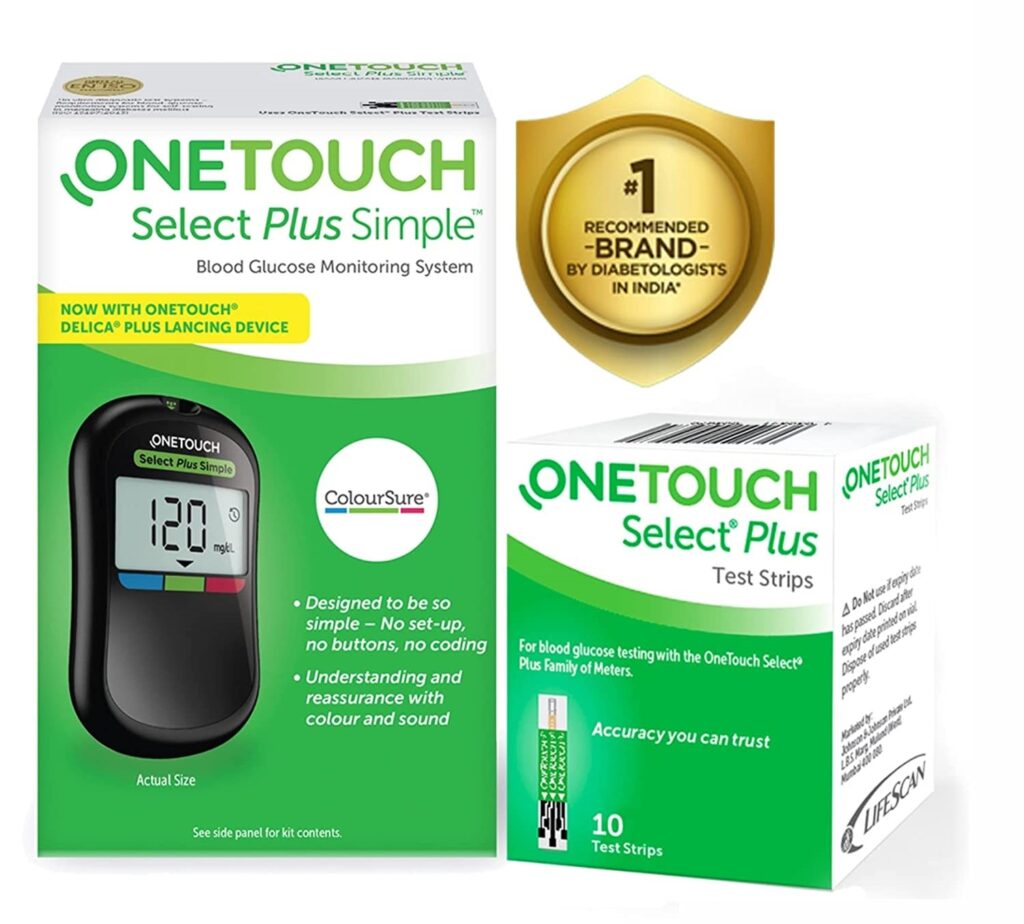OneTouch Select Plus Simple Glucometer at Best Price - SurgicKart